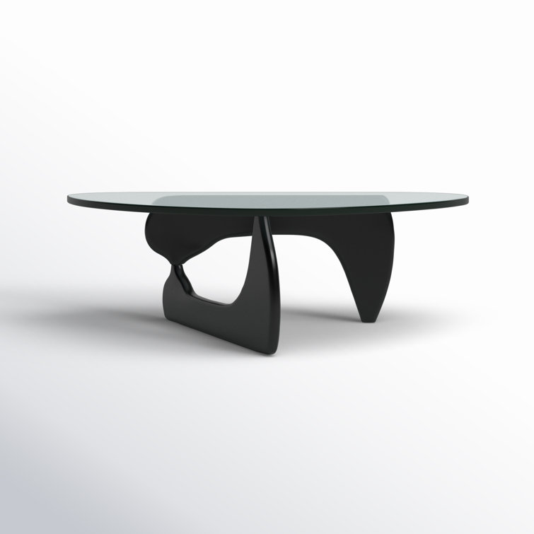 Styx Abstract Coffee Table Red Barrel Studio Table Base Color Black